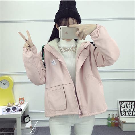 Badu Bg Дамско яке Ново зимно дамско парко Вътрешна дебела агнешка вълна Затоплящо палто Дамско