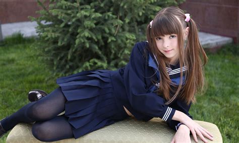 Cosplay蓝色水手服jk