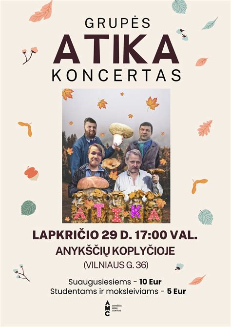 Grup S Atika Koncertas Anyk I Men Centras