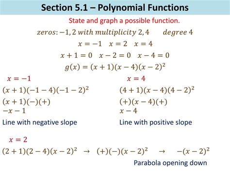 ppt section 5 1 polynomial functions powerpoint presentation free