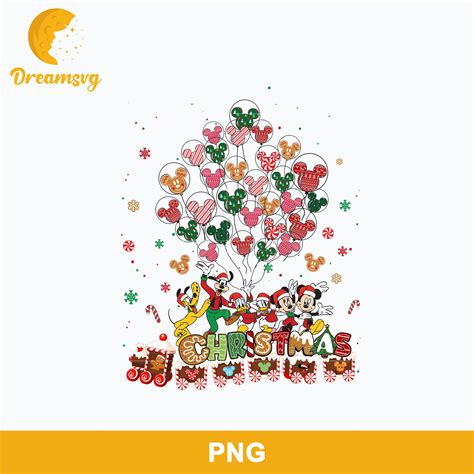 Disney Characters Christmas Png Disney Christmas Png Digital File