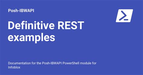 Definitive Rest Examples Posh Ibwapi