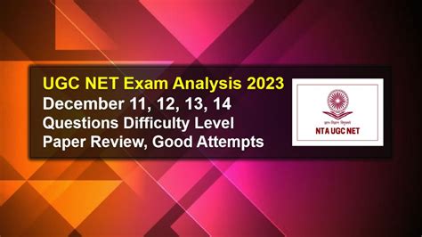 Ugc Net 2023 Exam Analysis December 12 11 All Shifts Download