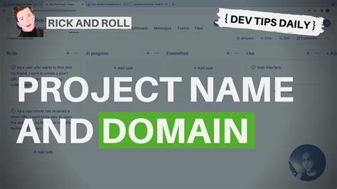 Devtips Daily Rick And Roll Project Project Name And Domain Youtube