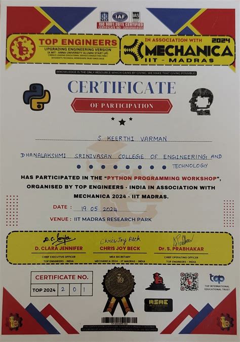 Keerthi Varman On Linkedin Pythonprogramming Iitmadras
