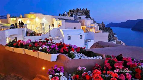 그리스 산토리니의 이아 마을