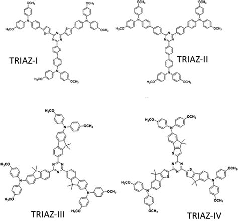 Structure Of Triazine Based Htms This Figure Has Been Adapted From