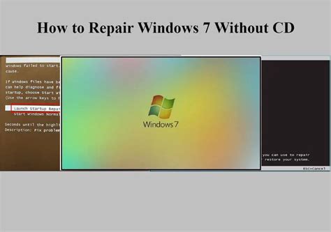 Can I Repair Windows 7 Without Cd Darwins Data