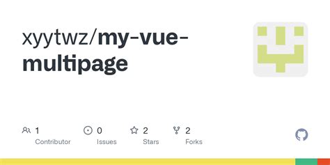 github xyytwz my vue multipage