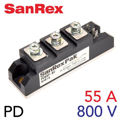 Sanrex ไทริสเตอร์ โมดูล 55a 800v Thyristorscr Power Module Pd55f80