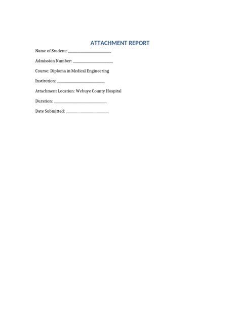 Medical Engineering Attachment Report Part2 Pdf Medical Device Biomedical Engineering