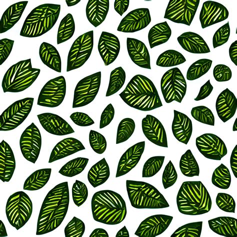 Green Leaves Repeating Pattern Graphic Creative Fabrica