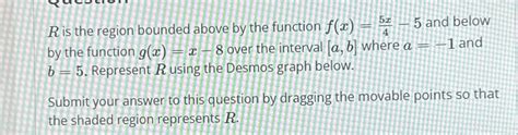 solved r ﻿is the region bounded above by the function