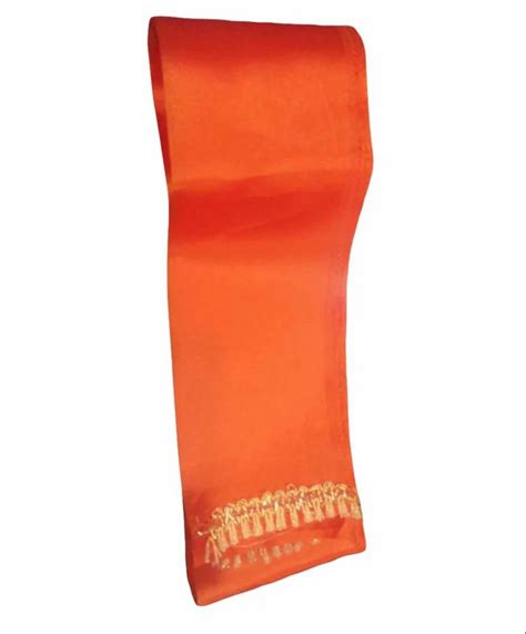 Side Gota Work Cotton Orange Religious Patka At Rs 5 Piece In Mathura