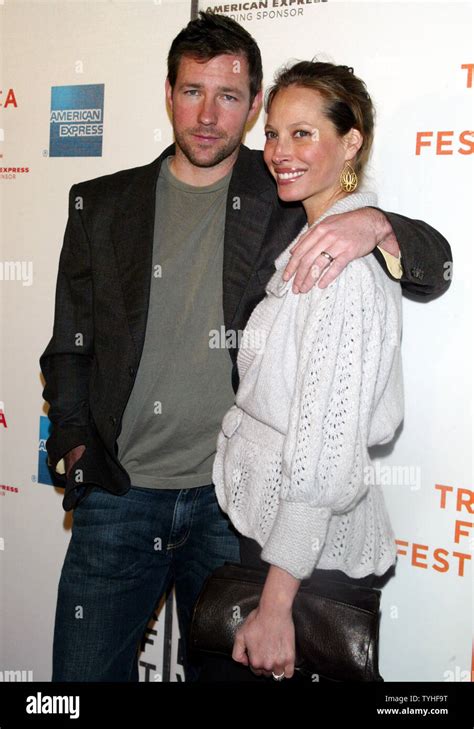 Ed Burns And Wife Christy Turlington Arrive At The Tribeca Film
