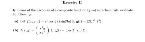 Solved By Means Of The Jacobian Of A Composite Function