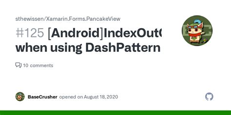 [android]indexoutofbounds when using dashpattern · issue 125 · sthewissen xamarin forms