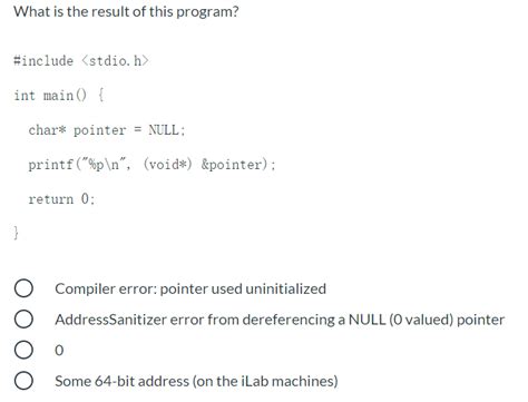 Solved What Is The Result Of This Program Include Int