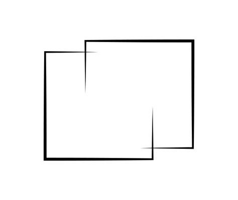 Square Frame Geometric Abstract Element Royalty Free Vector