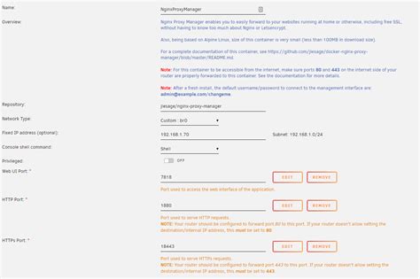 Support Djoss Nginx Proxy Manager Page 48 Docker Containers