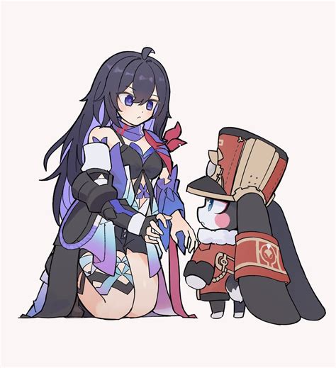 Seele And Pom Pom Honkai And More Drawn By Origami Gyokuo Danbooru