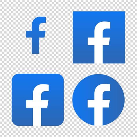 Premium Vector Social Media Facebook Icon Set Design