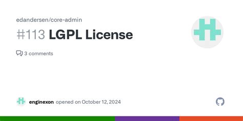 Lgpl License · Issue 113 · Edandersencore Admin · Github