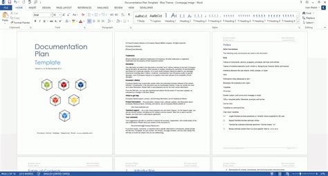 Documentation Plan Template Ms Wordexcel Wbs Templates In Product