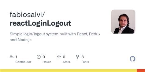 Github Fabiosalvireactloginlogout Simple Loginlogout System Built