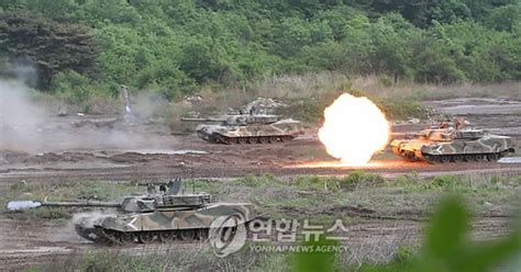 불 뿜는 K1 전차