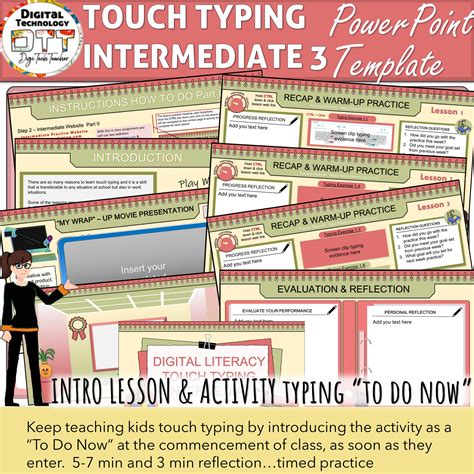 Touch Typing Intermediate Keyboarding Computer Lessons Babe Lesson Fully Editable