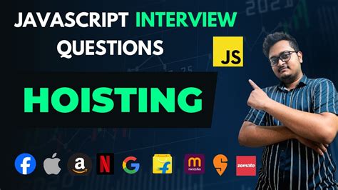 Hoisting In Javascript Frontend Interview Question Js Interview Questions Javascript Youtube