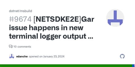 Netsdke2e Garbage Issue Happens In New Terminal Logger Output In Cli