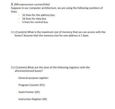 solved 3 microprocessor connectivity suppose in our