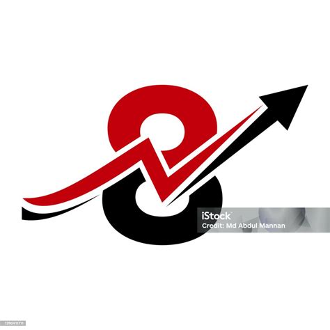 회계 및 재무 로고 8 글자 개념 마케팅 및 금융 비즈니스 로고 편지 8 마케팅 성장 화살표와 재무 로고 템플릿 가격에 대한 스톡 벡터 아트 및 기타 이미지 Istock