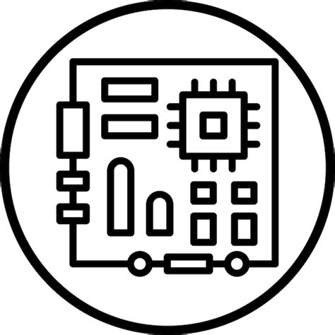 Premium Vector Motherboard Icon Style