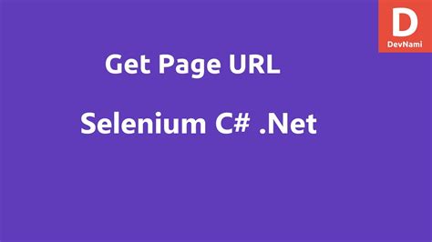 selenium c get current page url youtube