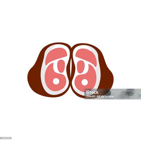 쇠고기 로고 고기 스테이크 벡터 그릴 요리 디자인 스테이크 레스토랑 브랜드 템플릿 아이콘 고기에 대한 스톡 벡터 아트 및 기타 이미지 Istock