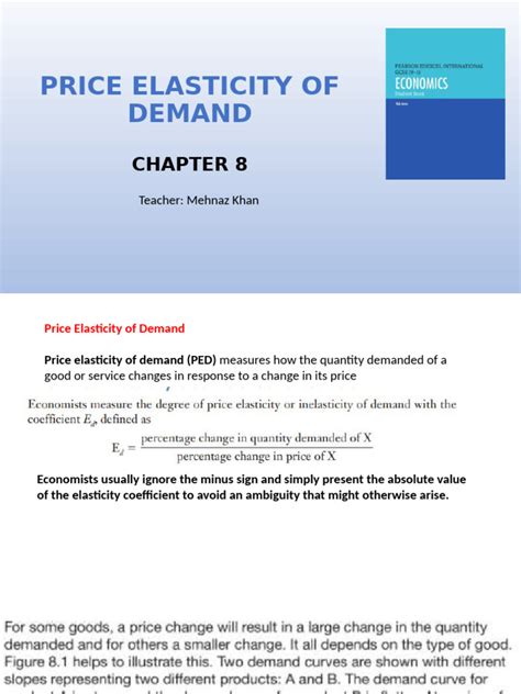 Lecture 4 Price Elasticity Of Demand And Supply Pdf Demand Price Elasticity Of Demand