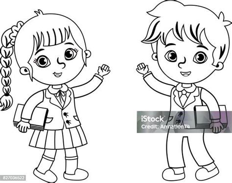 นักเรียนการ์ตูนขาวดํา ภาพประกอบสต็อก ดาวน์โหลดรูปภาพตอนนี้ กระดาษ