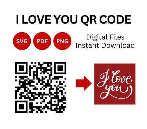 I Love You QR Code Message In A QR Code Romantic Love QR Code Website Couple Instant