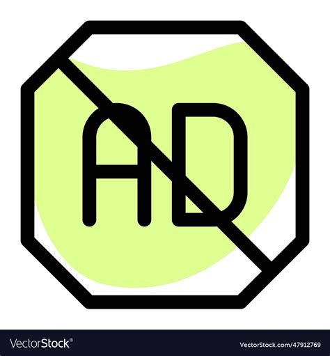 Restrict Unwanted Advertising With An Ad Blocker Vector Image