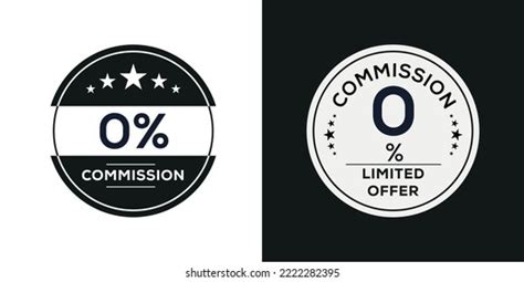0 Commission Zero Commission Limited Offer Stock Vector Royalty Free