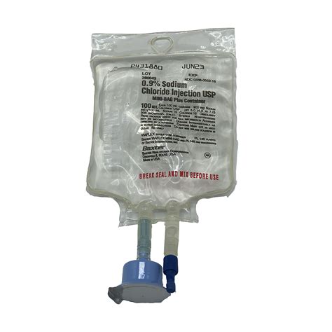 Baxter 0 9 Nacl Mini Bag Plus Dmr Education