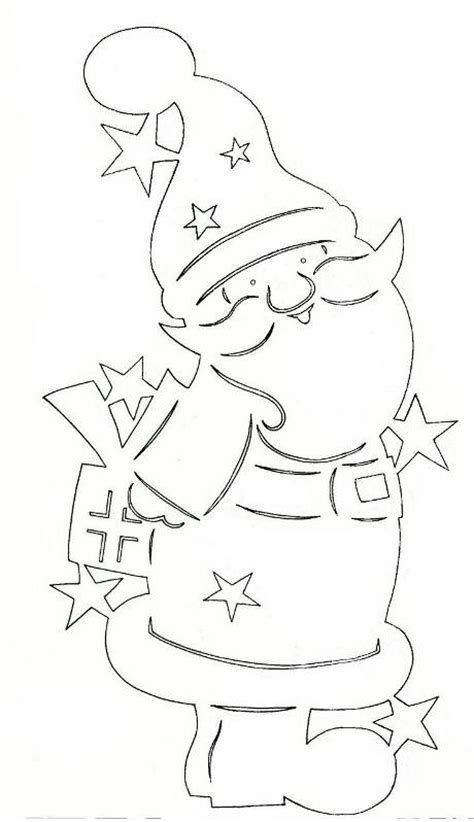 Трафареты Деда Мороза скачать бесплатно