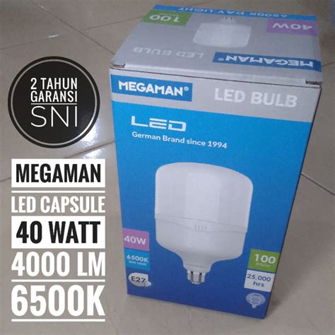 Jual Megaman Lampu Led Watt W Garansi Tahun Sni Putih K Shopee Indonesia