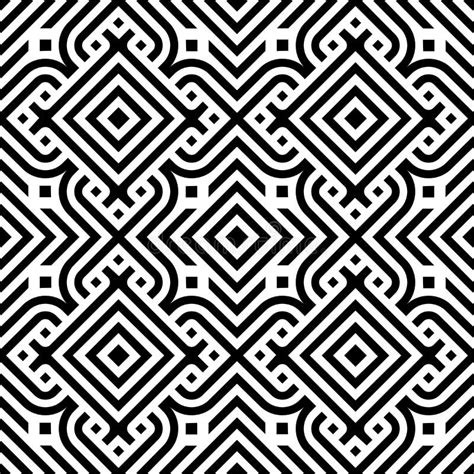 Seamless Diamond Abstract Geometric Pattern Stock Illustration