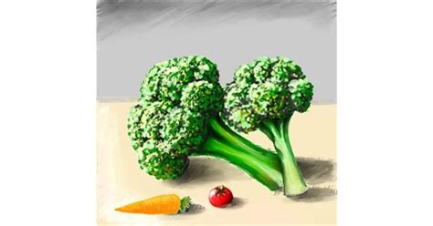Drawing Of Broccoli By Andromeda Drawize Gallery
