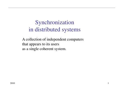 Ppt Synchronization In Distributed Systems Powerpoint Presentation Free Download Id9440373