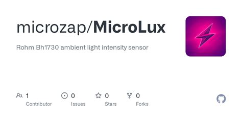 Github Microzapmicrolux Rohm Bh1730 Ambient Light Intensity Sensor